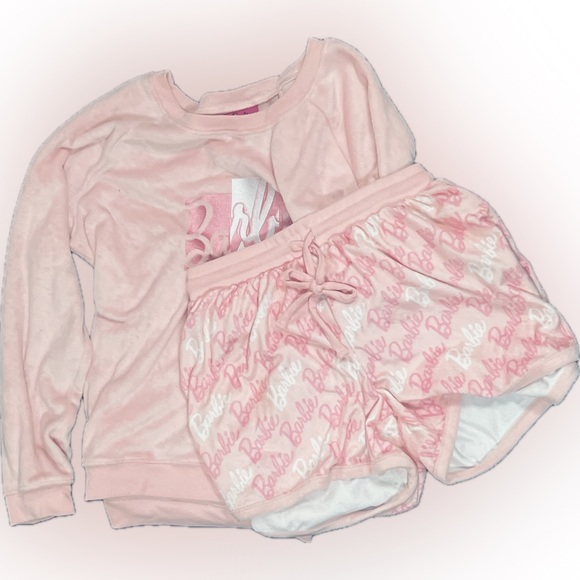 Primark | Intimates & Sleepwear | Primark Barbie Fleece Pajama Set ...